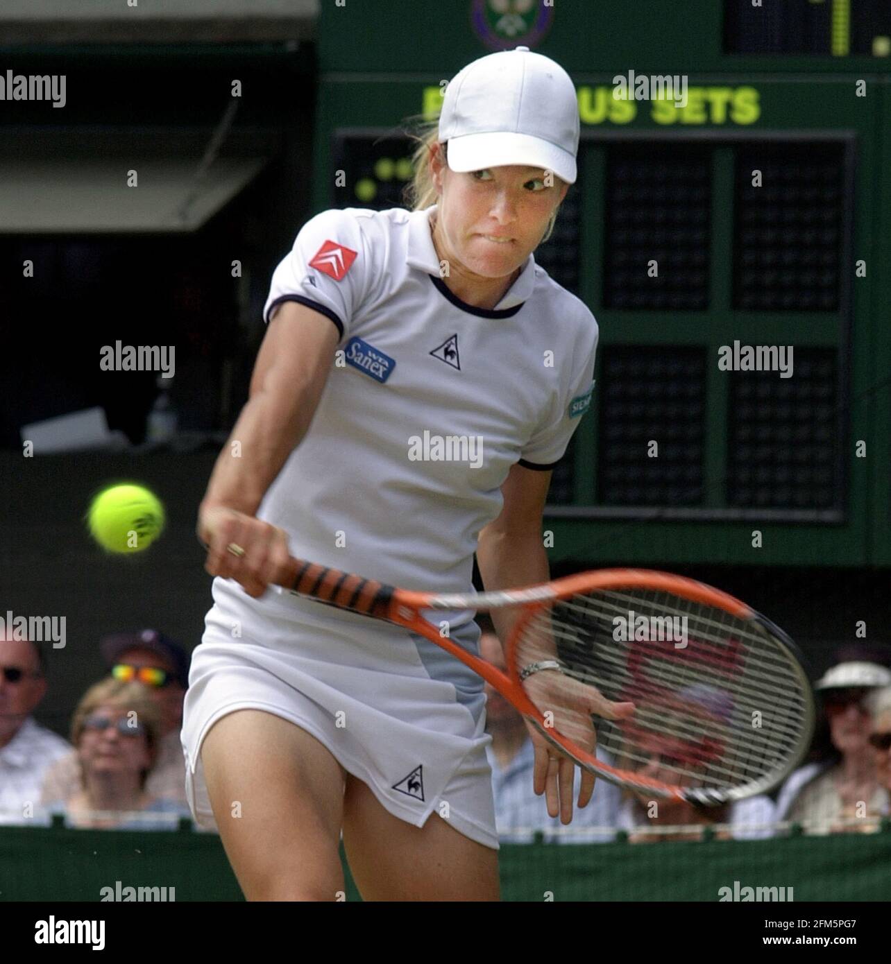 Justine Henin of Belgium v Venus Williams of the U.S. during the womens ...