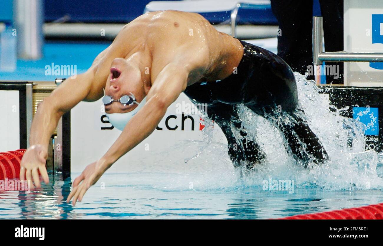 OLYMPIC GAMES IN ATHENS 2004. 19/8/2004 SWIMMING MENS 200m BACKSTROKE ...