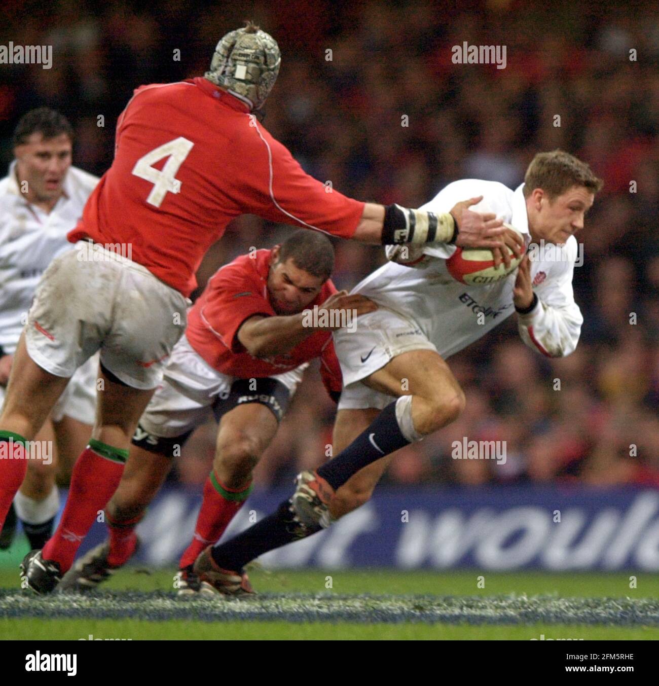 Jonny Wilkinson Rugby Player of England, Feb 2001 celebrates his third ...