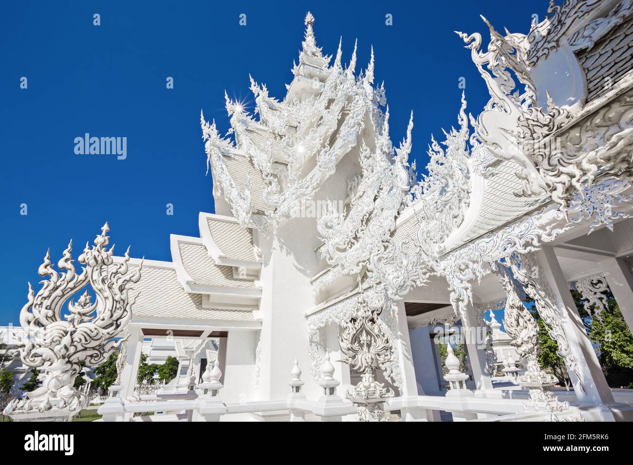 Wat Rong Khun, aka The White Temple, in Chiang Rai, Thailand Stock ...