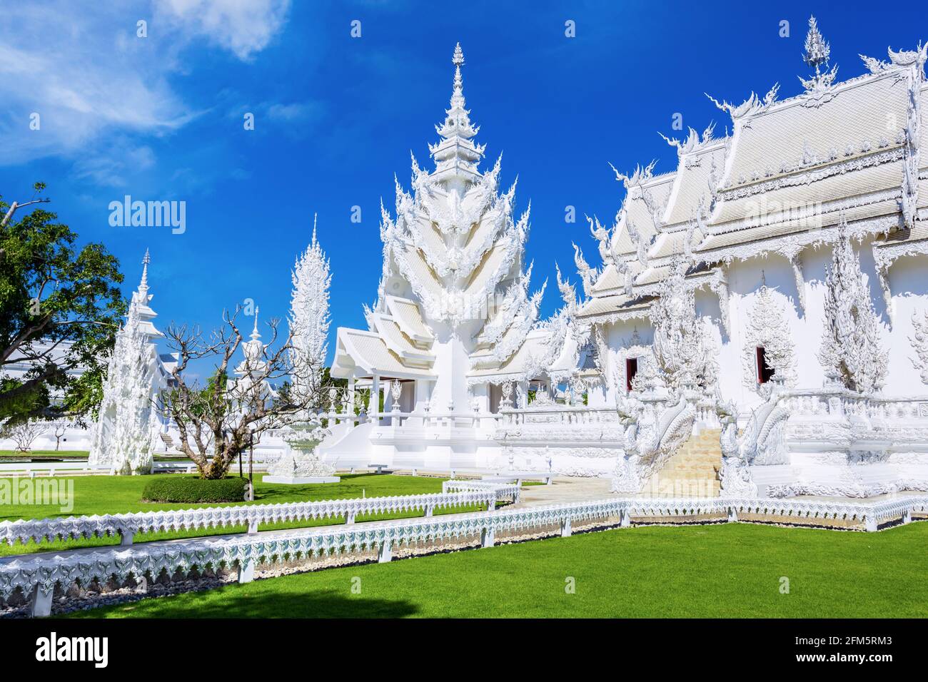 Wat Rong Khun, aka The White Temple, in Chiang Rai, Thailand Stock ...