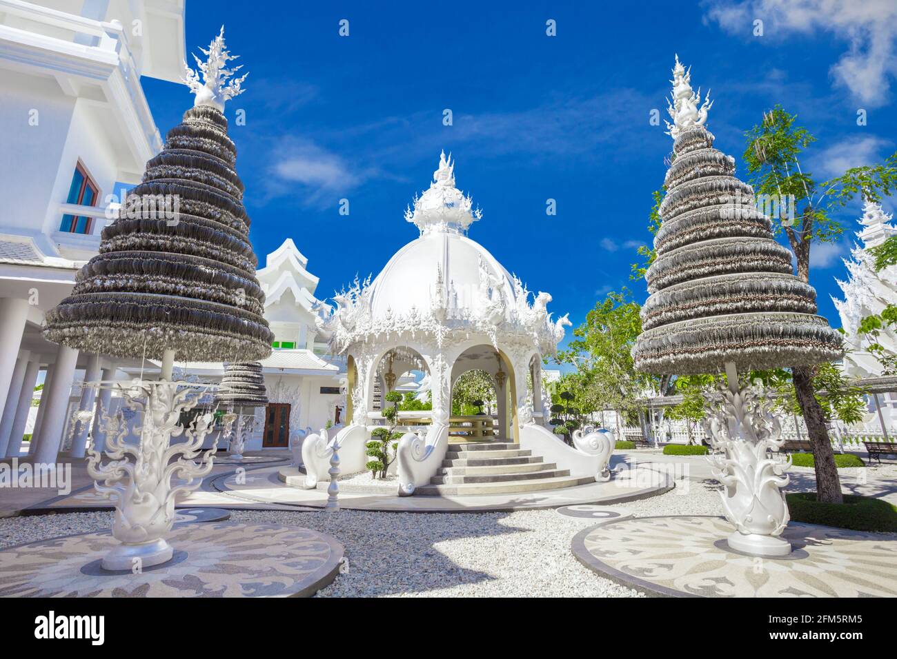 Wat Rong Khun, aka The White Temple, in Chiang Rai, Thailand Stock ...