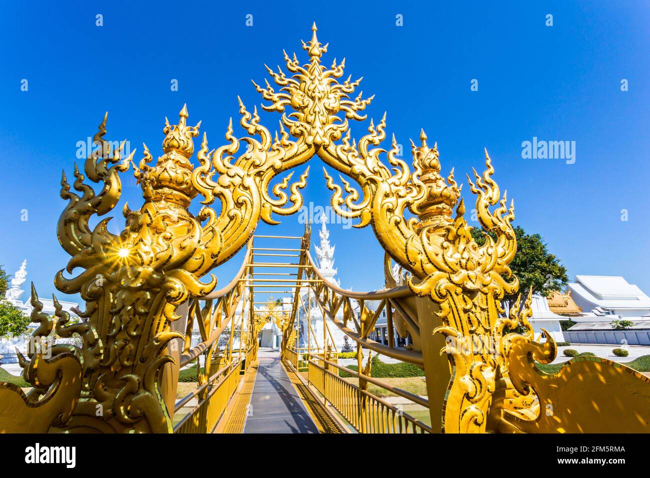Wat Rong Khun, aka The White Temple, in Chiang Rai, Thailand Stock ...