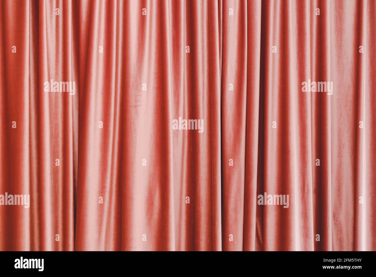 Pink curtain folded background texture Stock Photo - Alamy