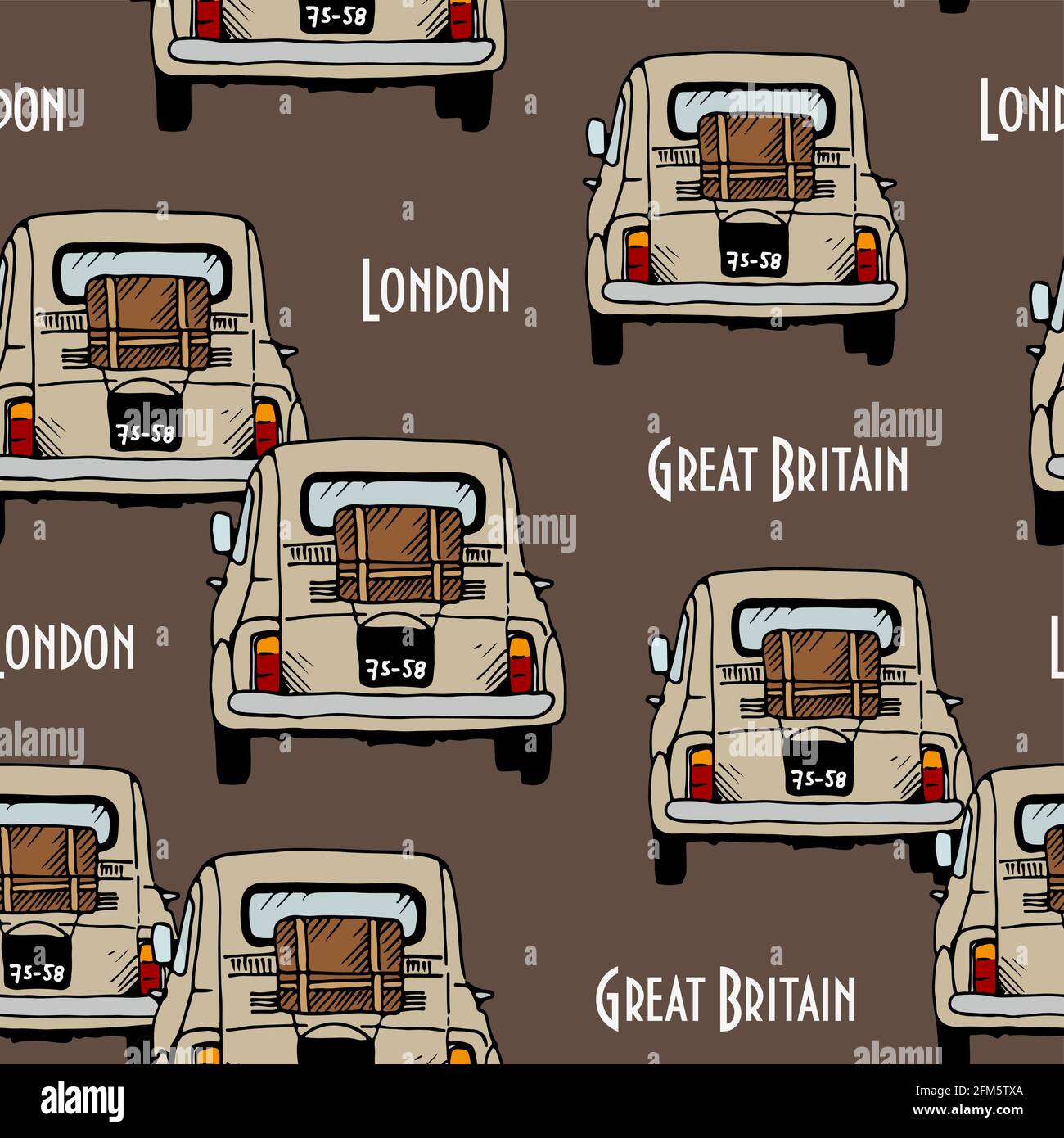 Vintage classic cars Stock Vector Images - Alamy