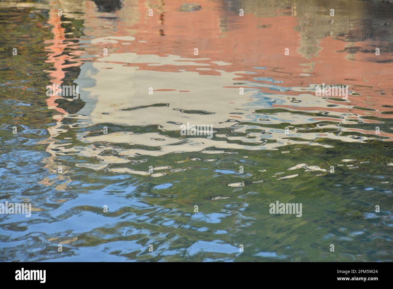 Water reflections with abstract designs and colors Stock Photo - Alamy