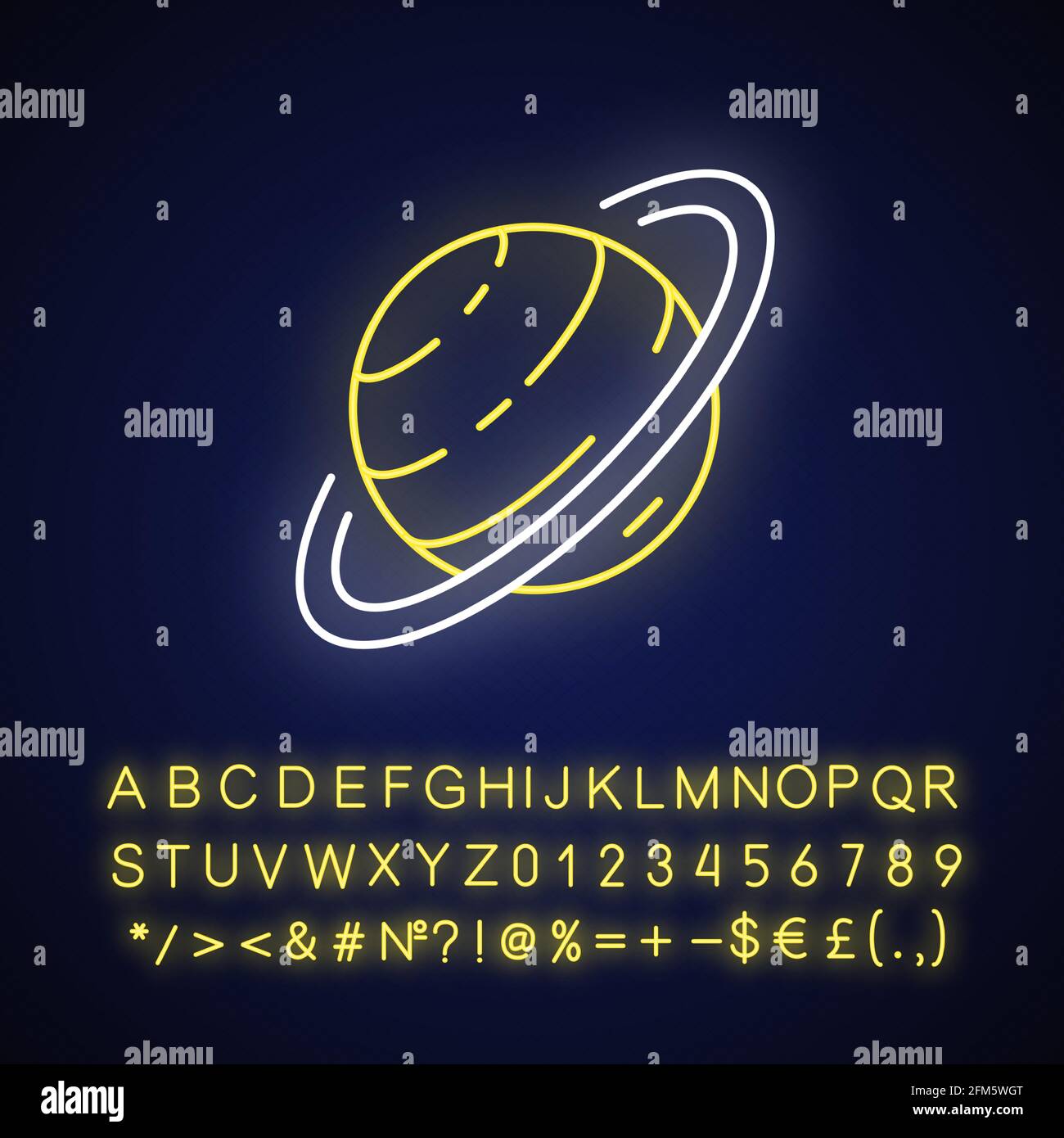 Saturn planet icon outline Stock Vector Images - Alamy