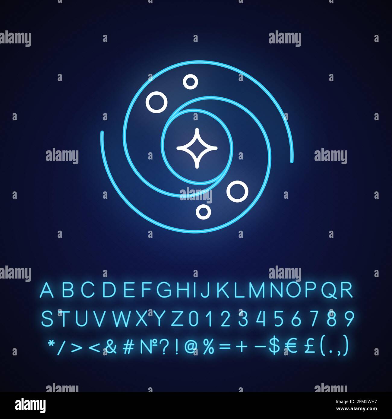 Galaxy neon light icon Stock Vector Image & Art - Alamy