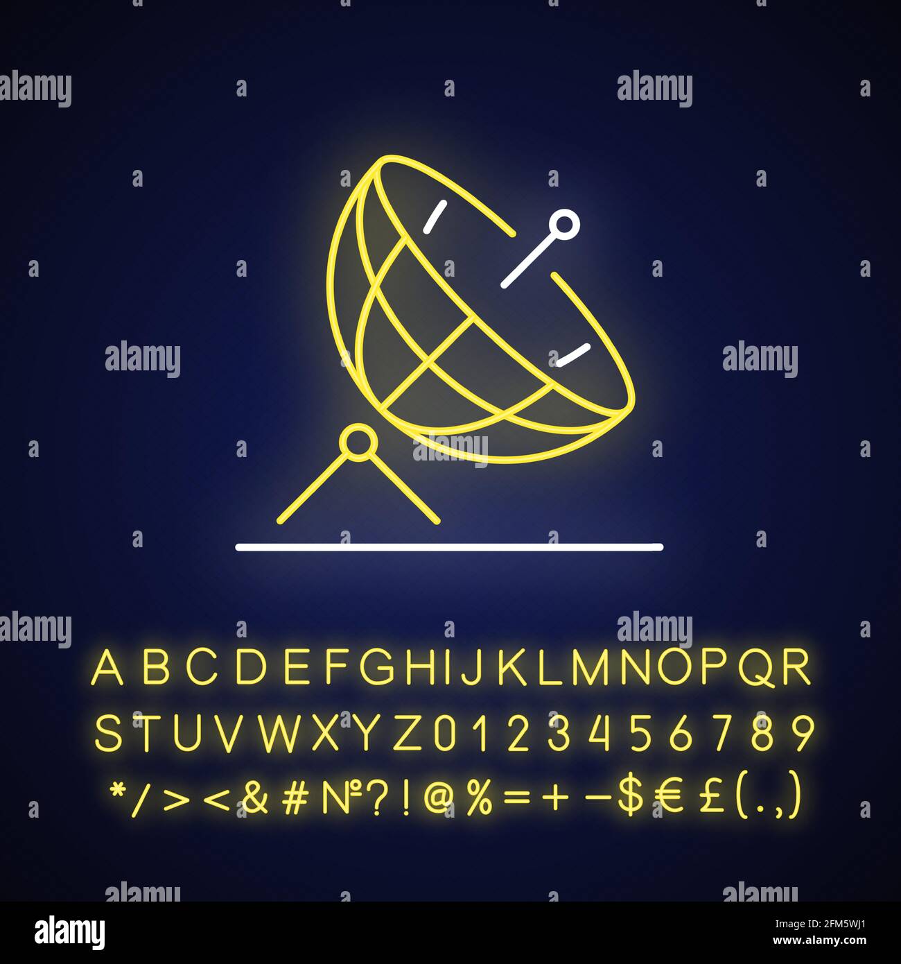 Dish satellite icon outline hi-res stock photography and images - Alamy