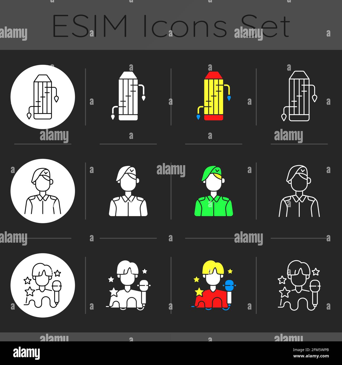 South korea on night Stock Vector Images - Alamy