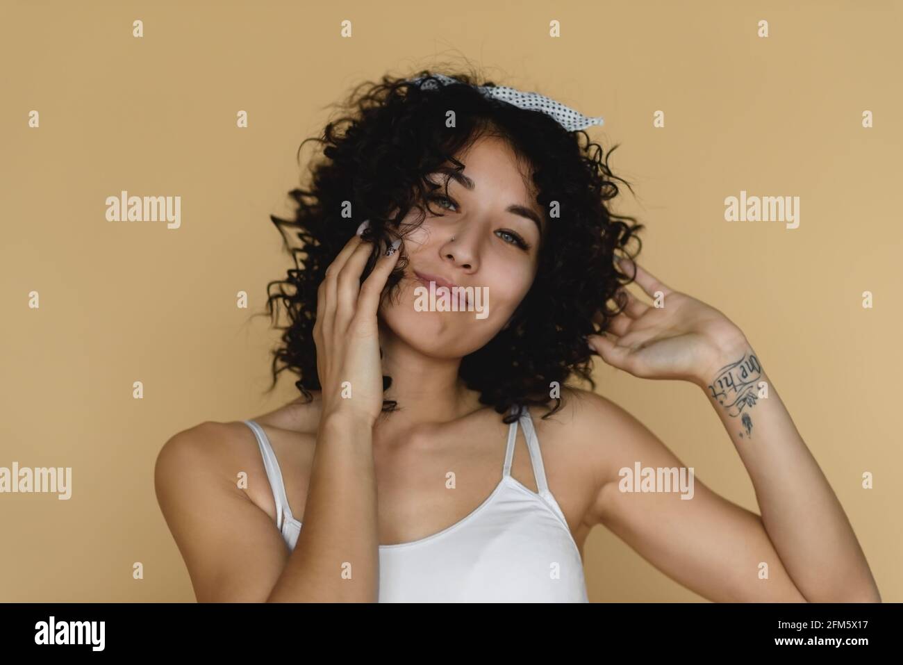 Satisfied emotions hi-res stock photography and images - Alamy