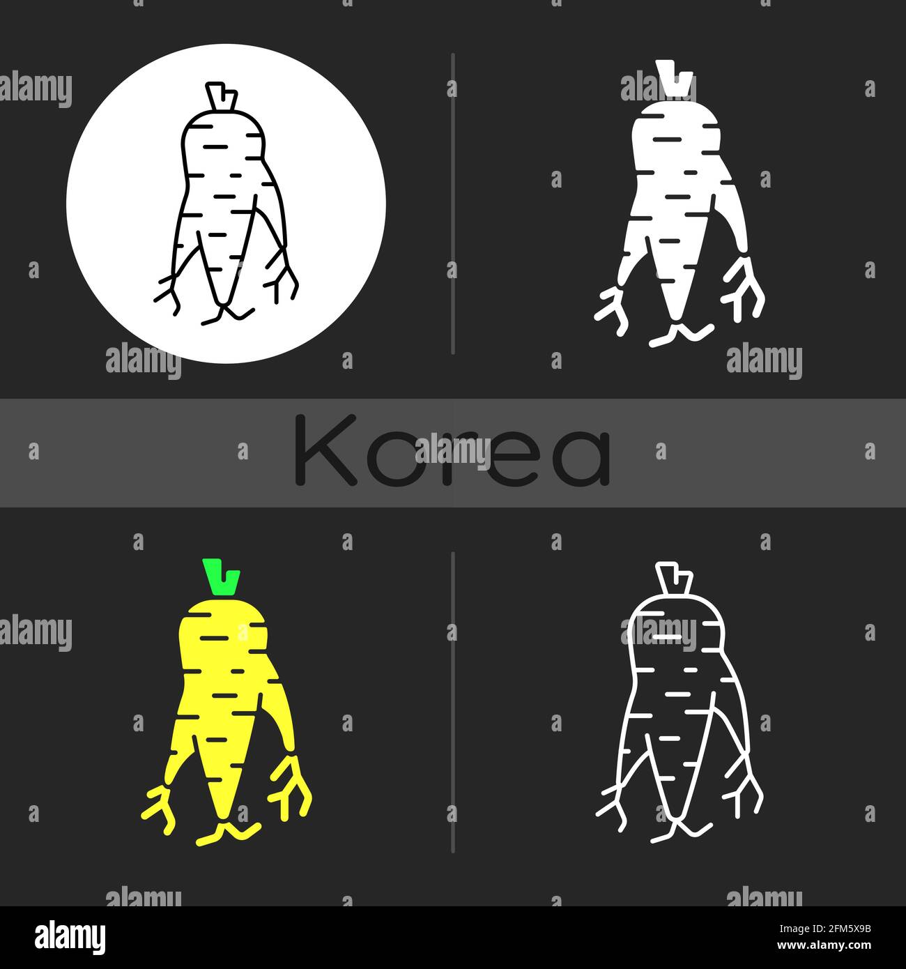 South korea on night Stock Vector Images - Alamy