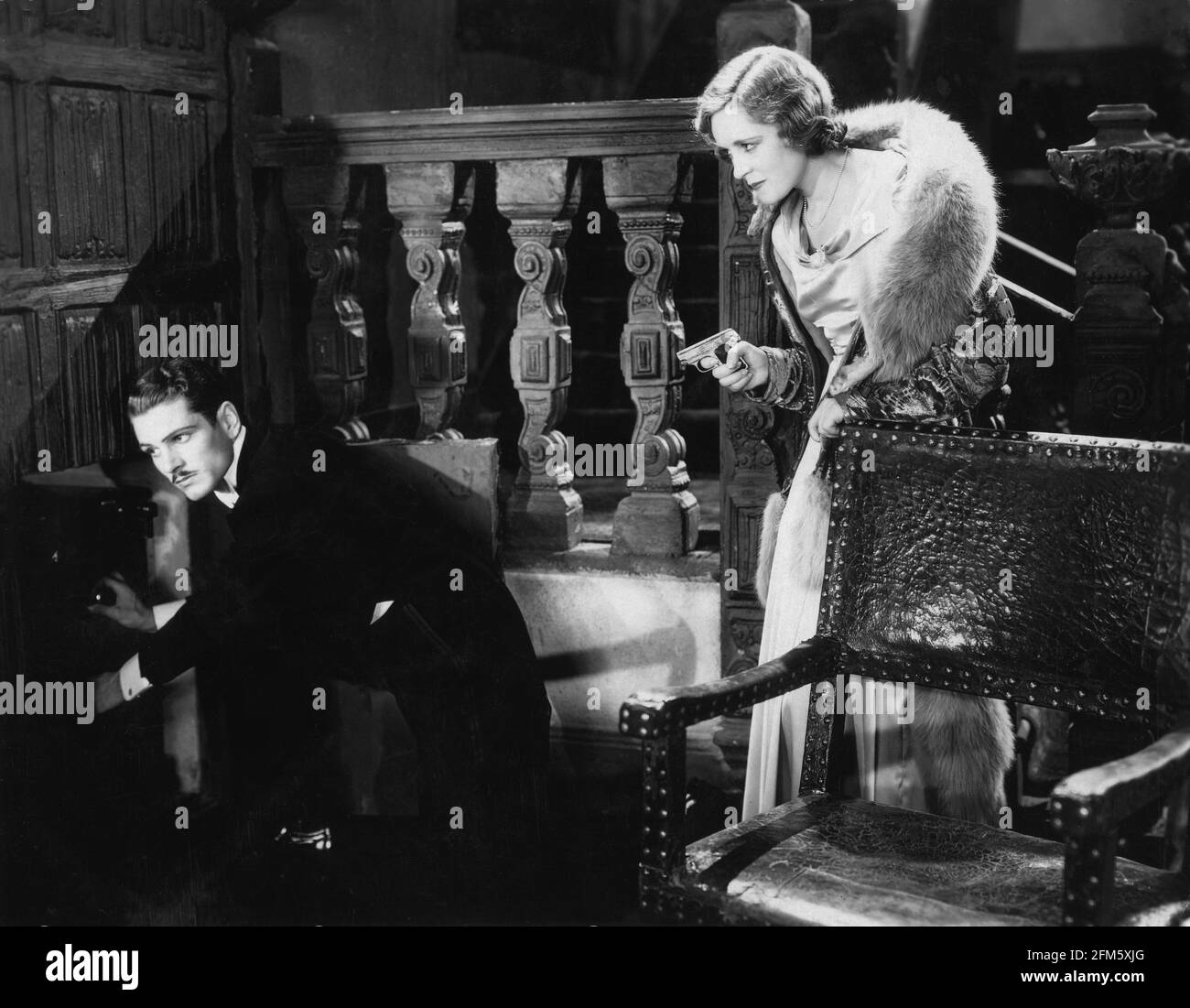 LAURENCE OLIVIER (in his 1st Film) and DOROTHY BOYD in TOO MANY CROOKS ...