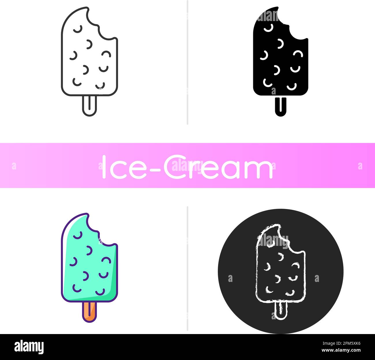 Bite chocolate icon outline Stock Vector Images - Alamy