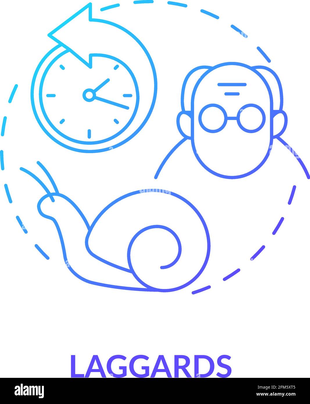 Laggards concept icon Stock Vector Image & Art - Alamy