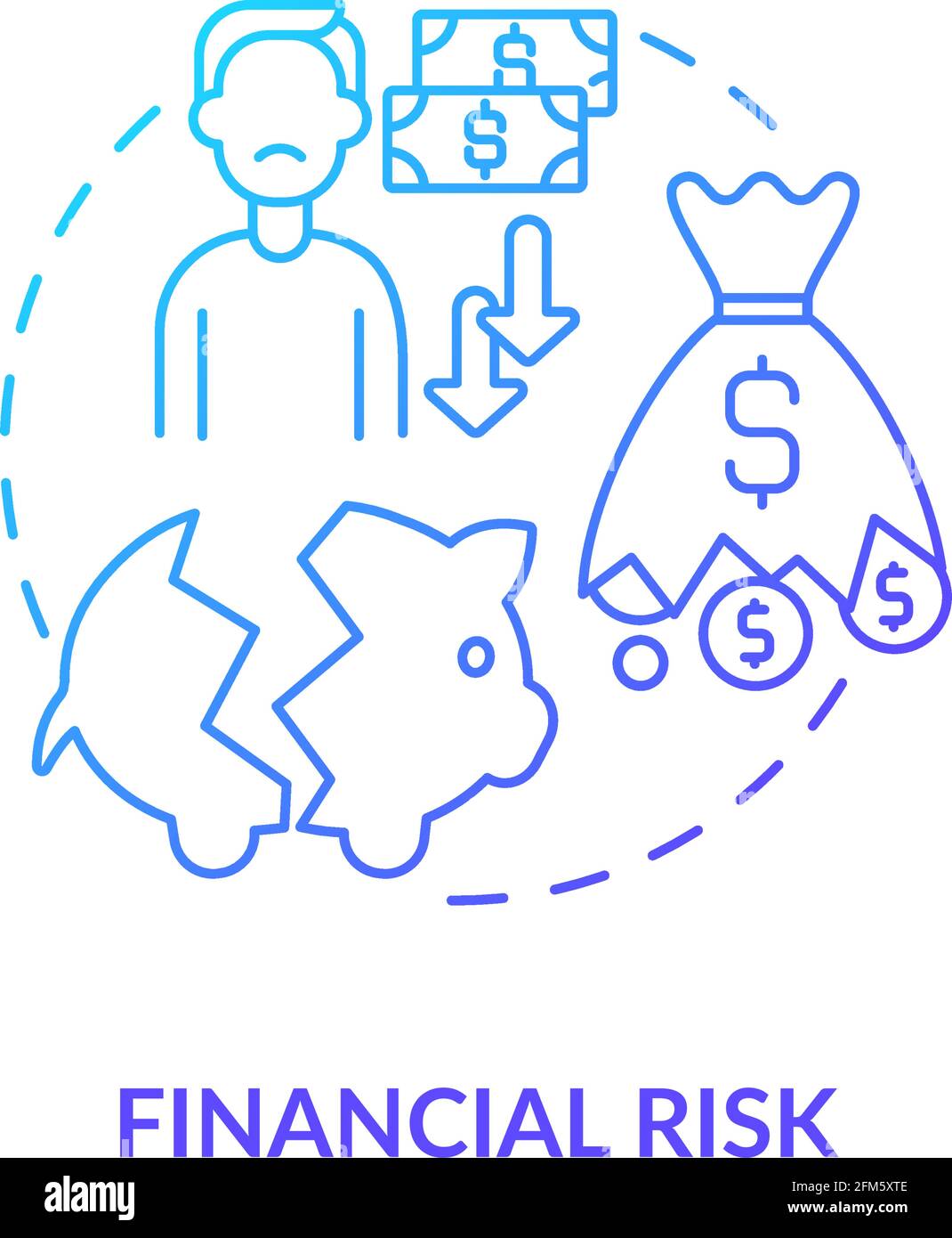 Financial risk concept icon Stock Vector Image & Art - Alamy