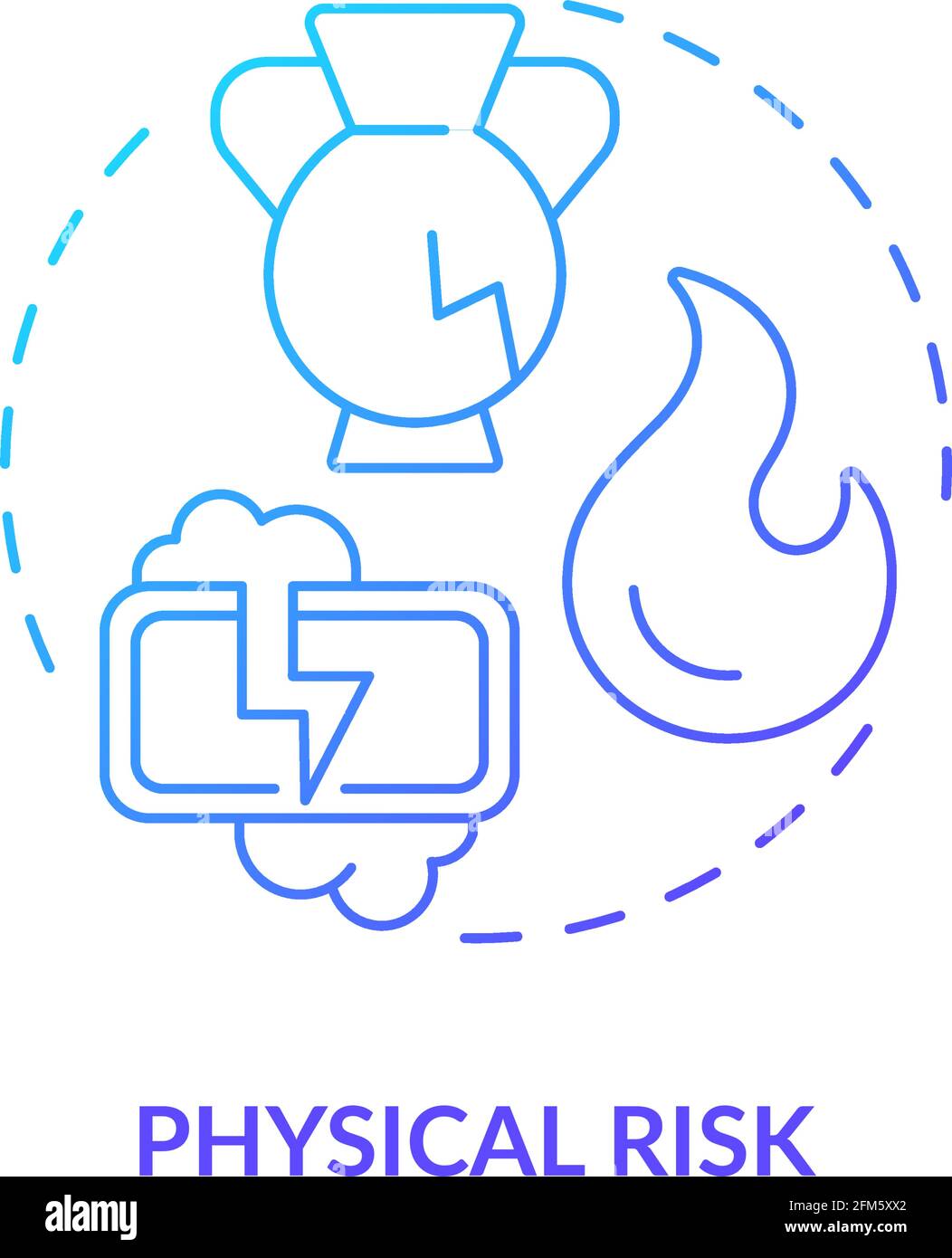 Physical risk concept icon Stock Vector Image & Art - Alamy