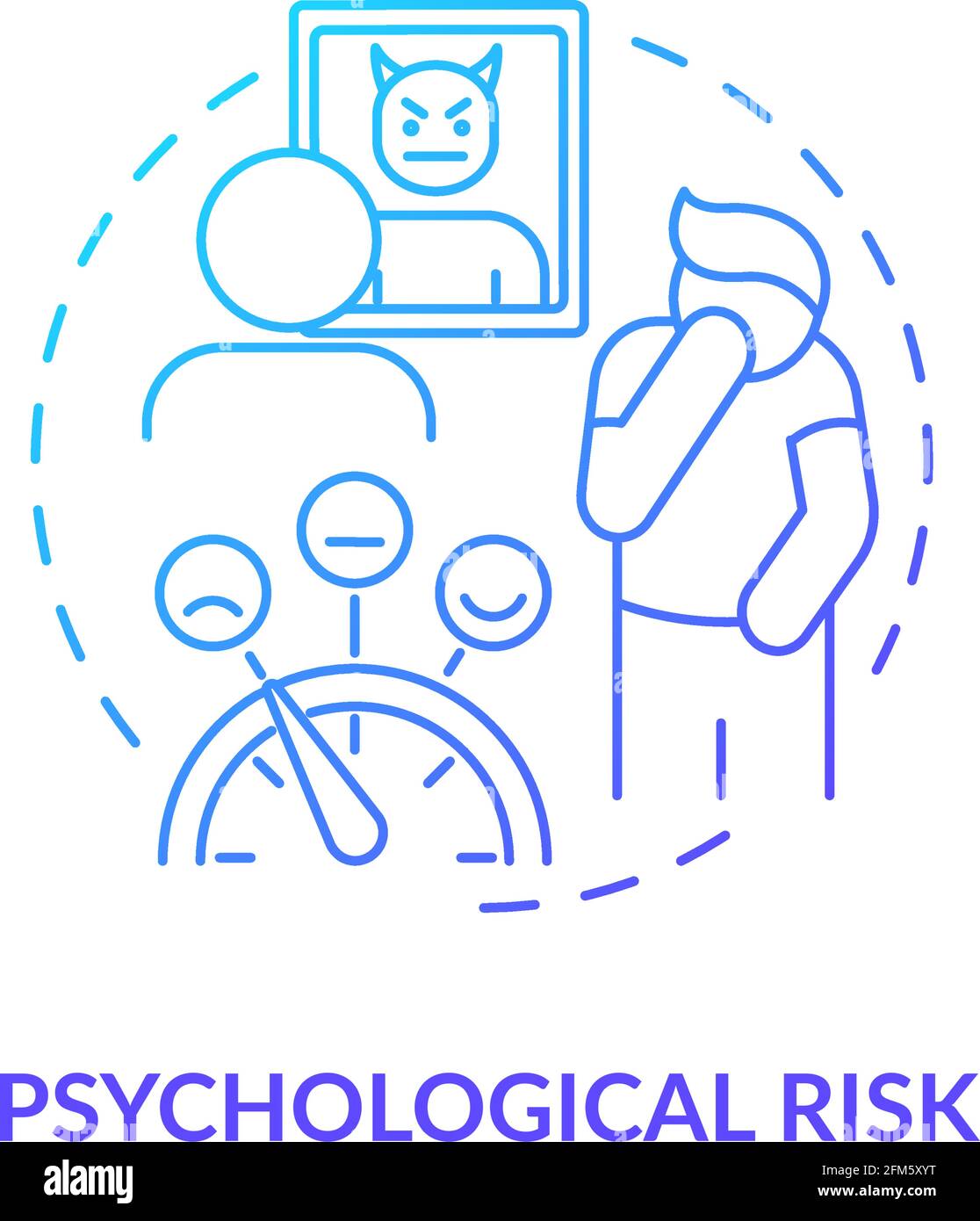 Psychological risk concept icon Stock Vector Image & Art - Alamy