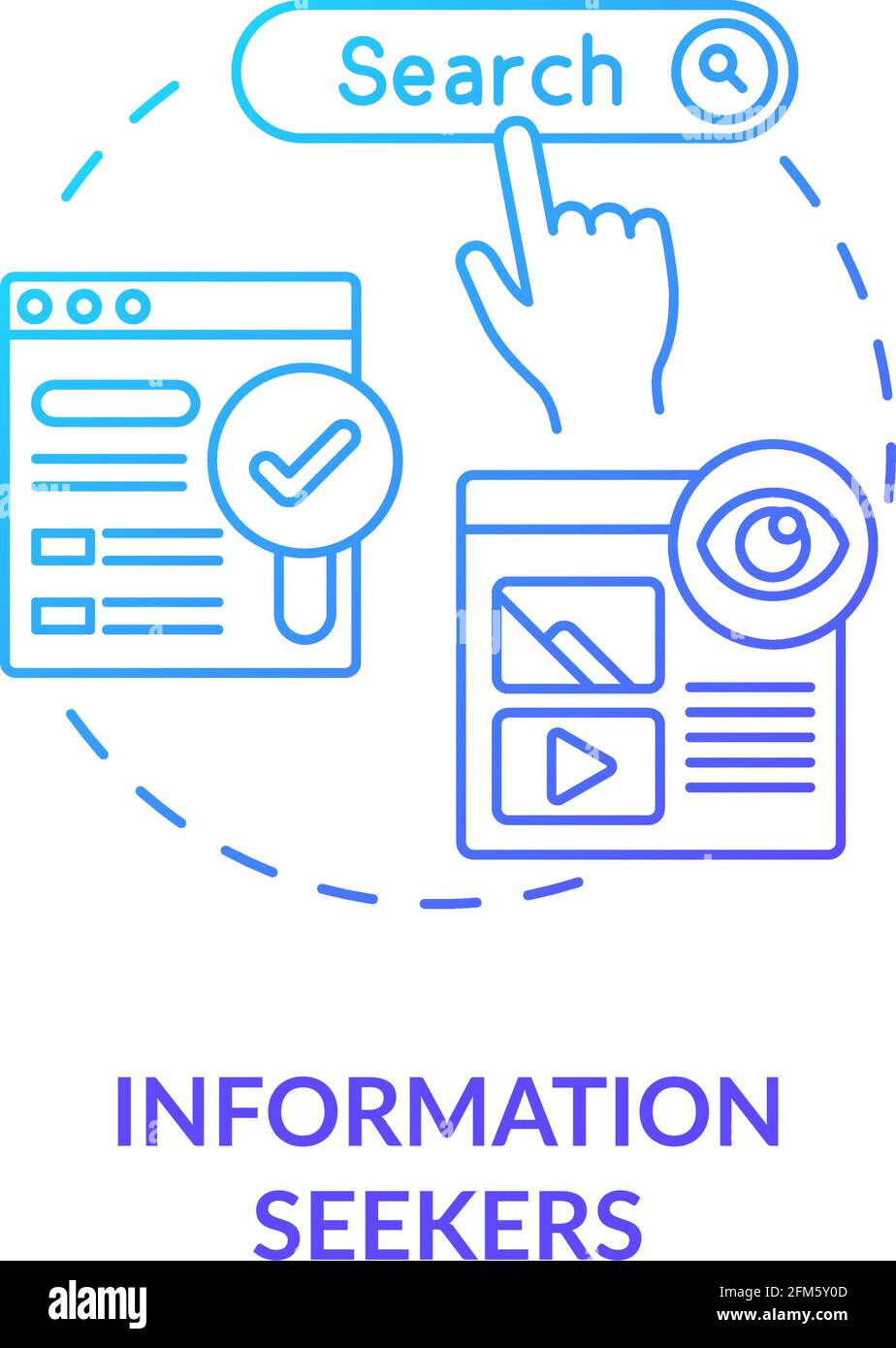 Information seeker Stock Vector Images - Alamy