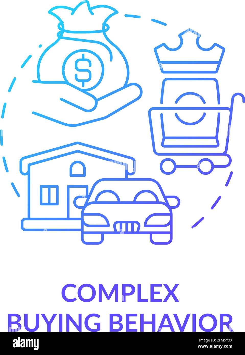 Complex buying behavior concept icon Stock Vector Image & Art - Alamy