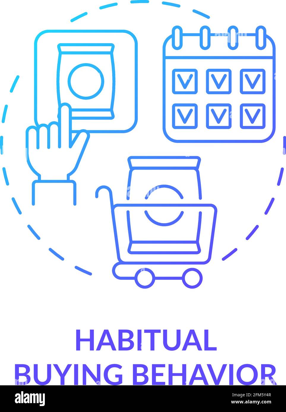 Habitual buying behavior concept icon Stock Vector Image & Art - Alamy Habitual buying behavior concept icon Stock Vector Image & Art - Alamy
