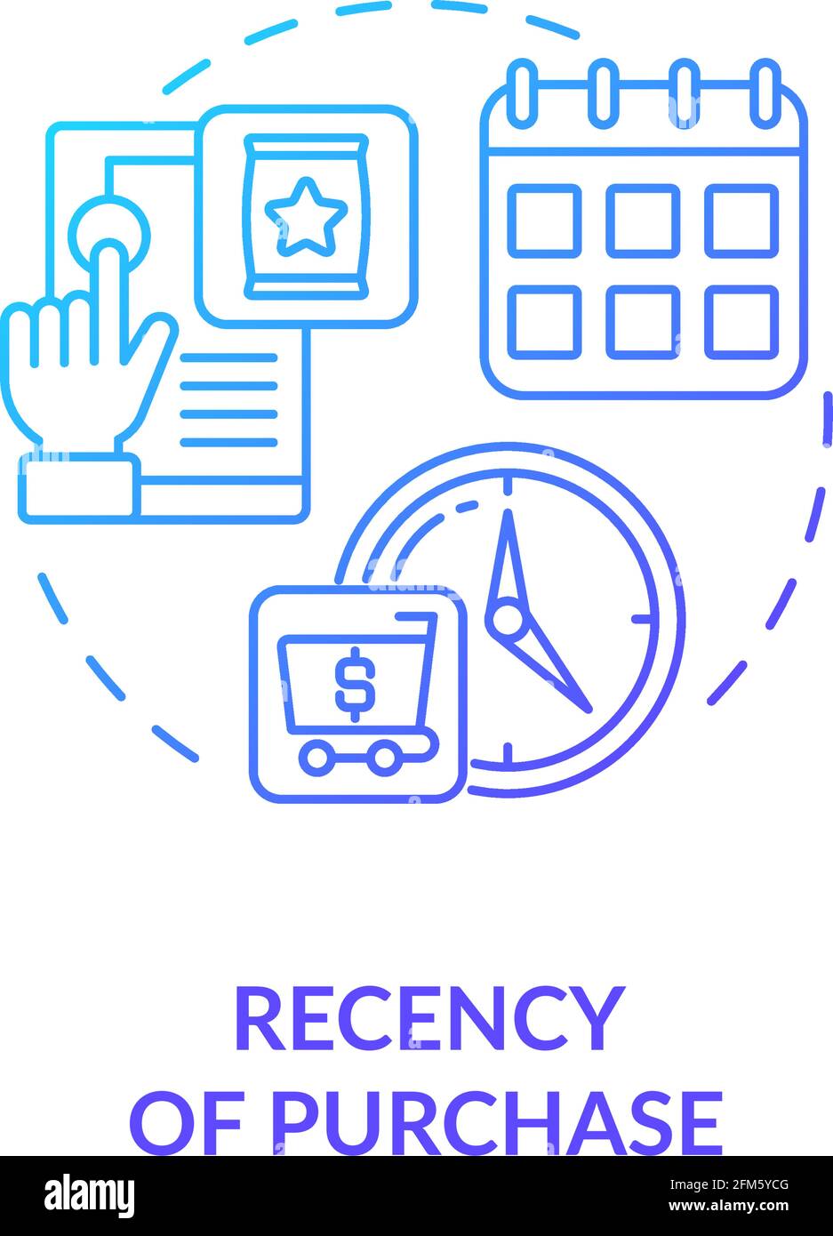 Purchase recency concept icon Stock Vector Image & Art - Alamy