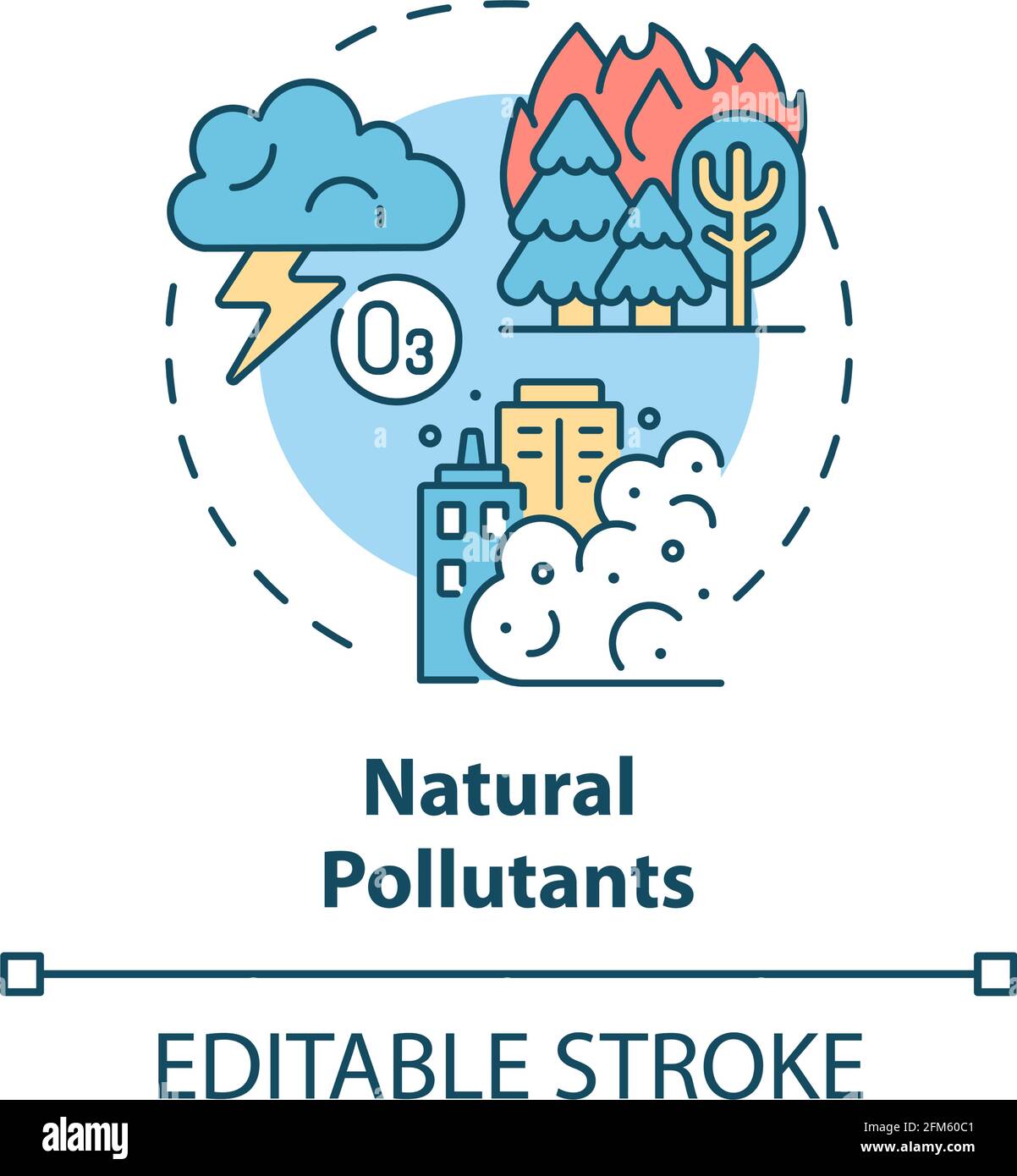 Natural disaster air pollution Stock Vector Images - Alamy