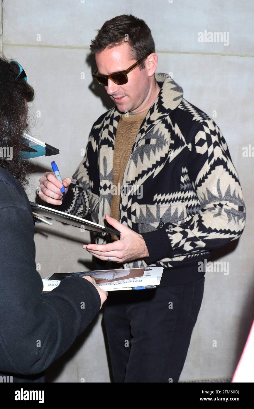 New York - NY - 20200309 Armie Hammer and Tracy Letts at the studios of ...