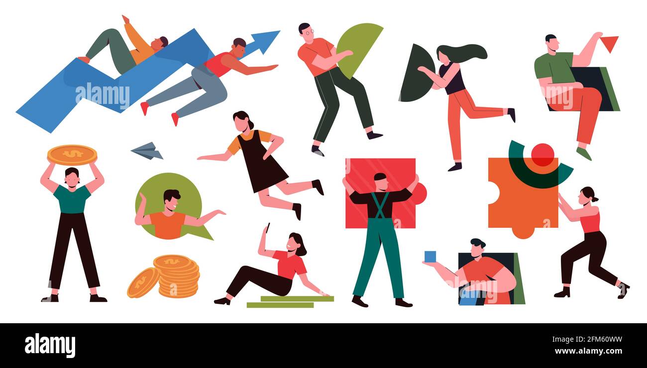 Cartoon geometry shapes hi-res stock photography and images - Alamy