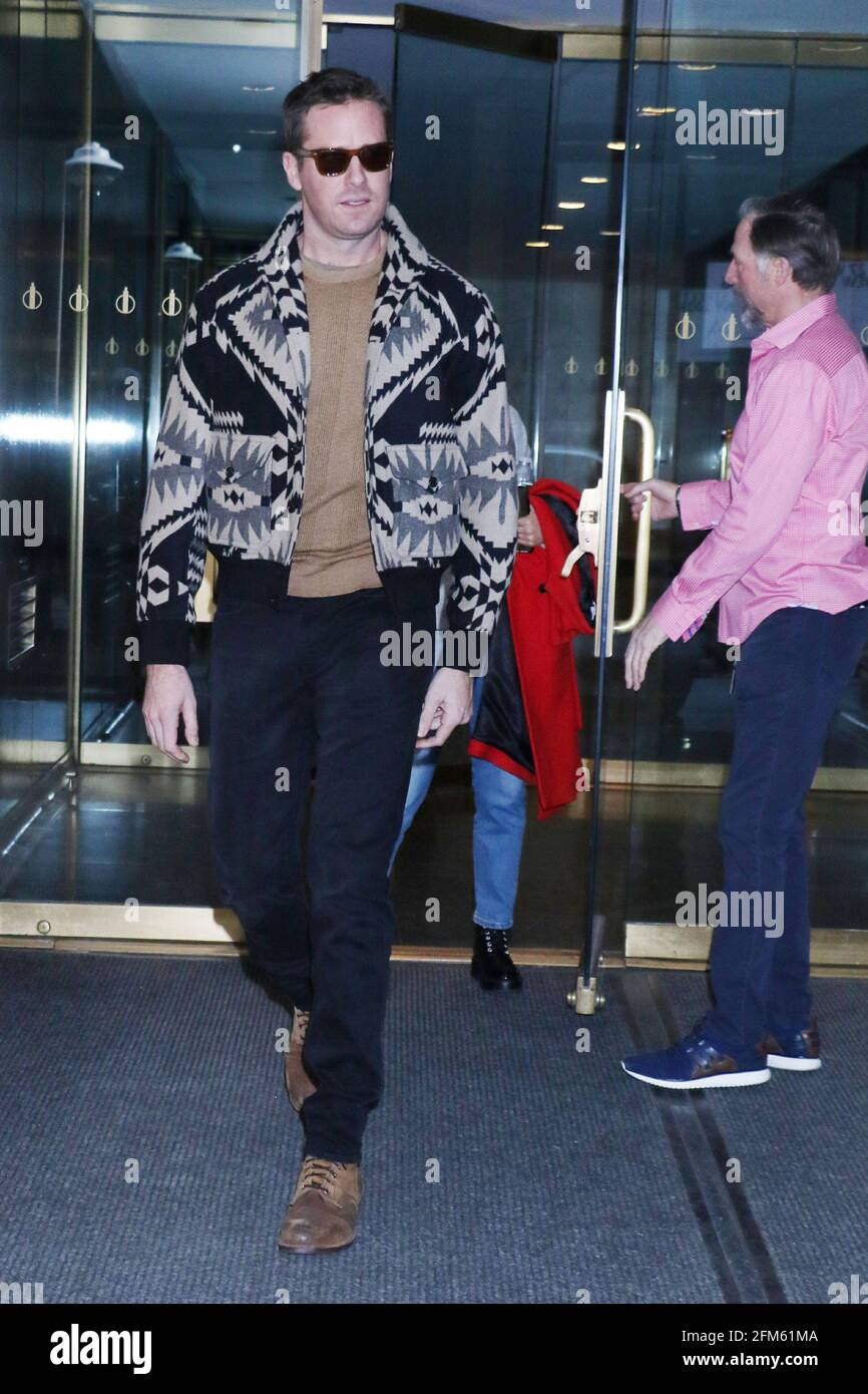 New York - NY - 20200309 Armie Hammer and Tracy Letts at the studios of ...