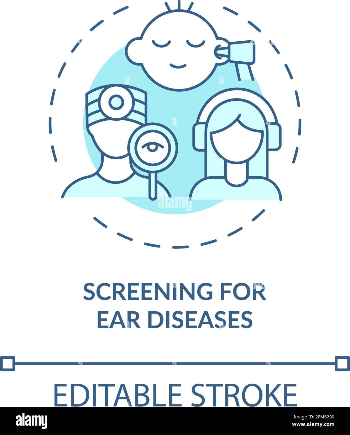 Hearing screening test Stock Vector Images - Alamy