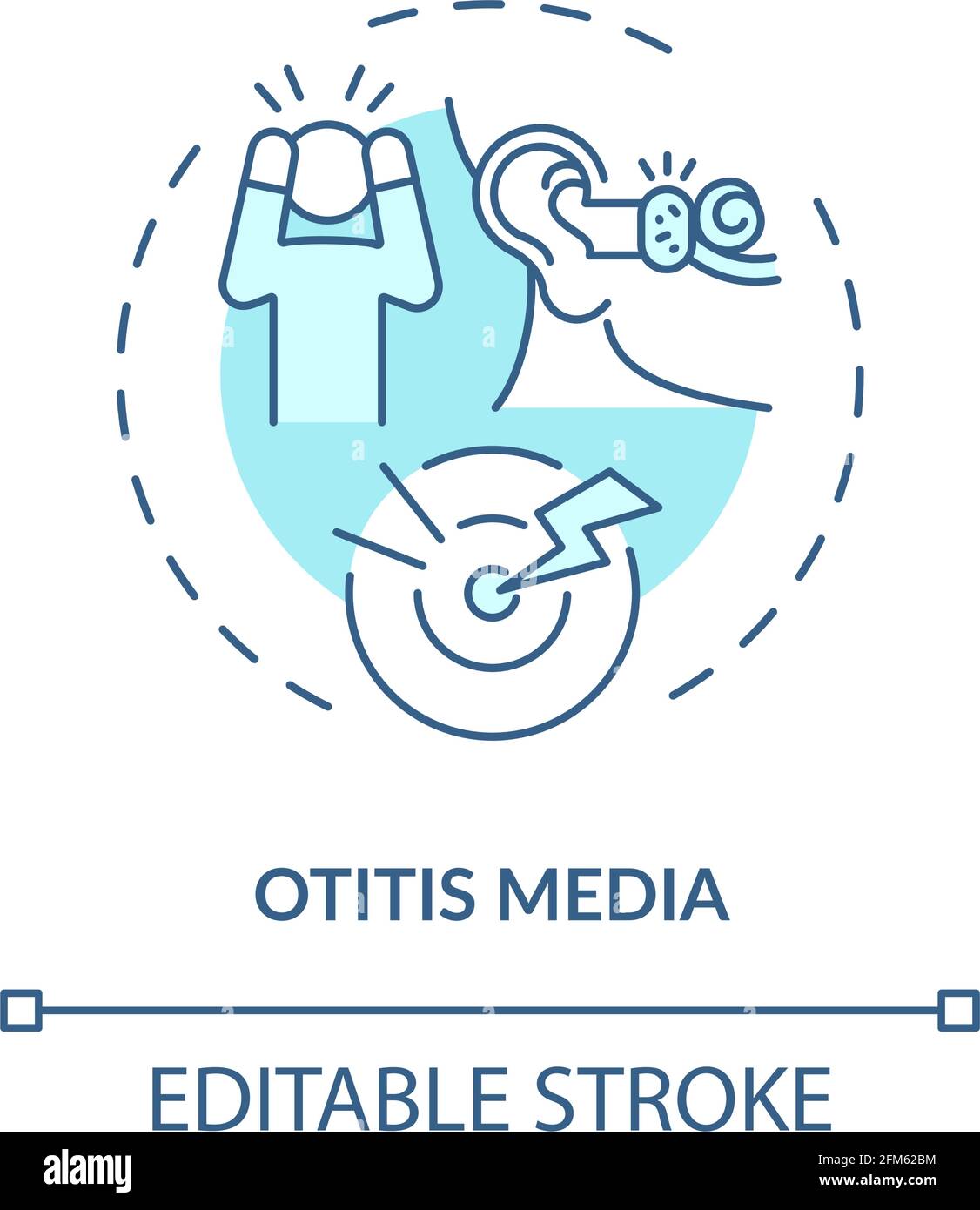 Otitis media concept icon Stock Vector Image & Art - Alamy