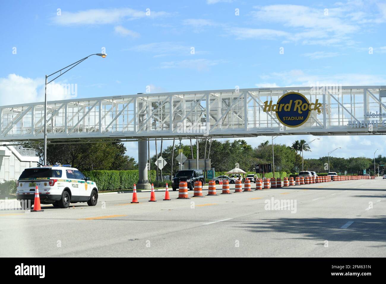Miami Gardens - FL - 20200322 - Hard Rock Stadium is set up as a COVID ...