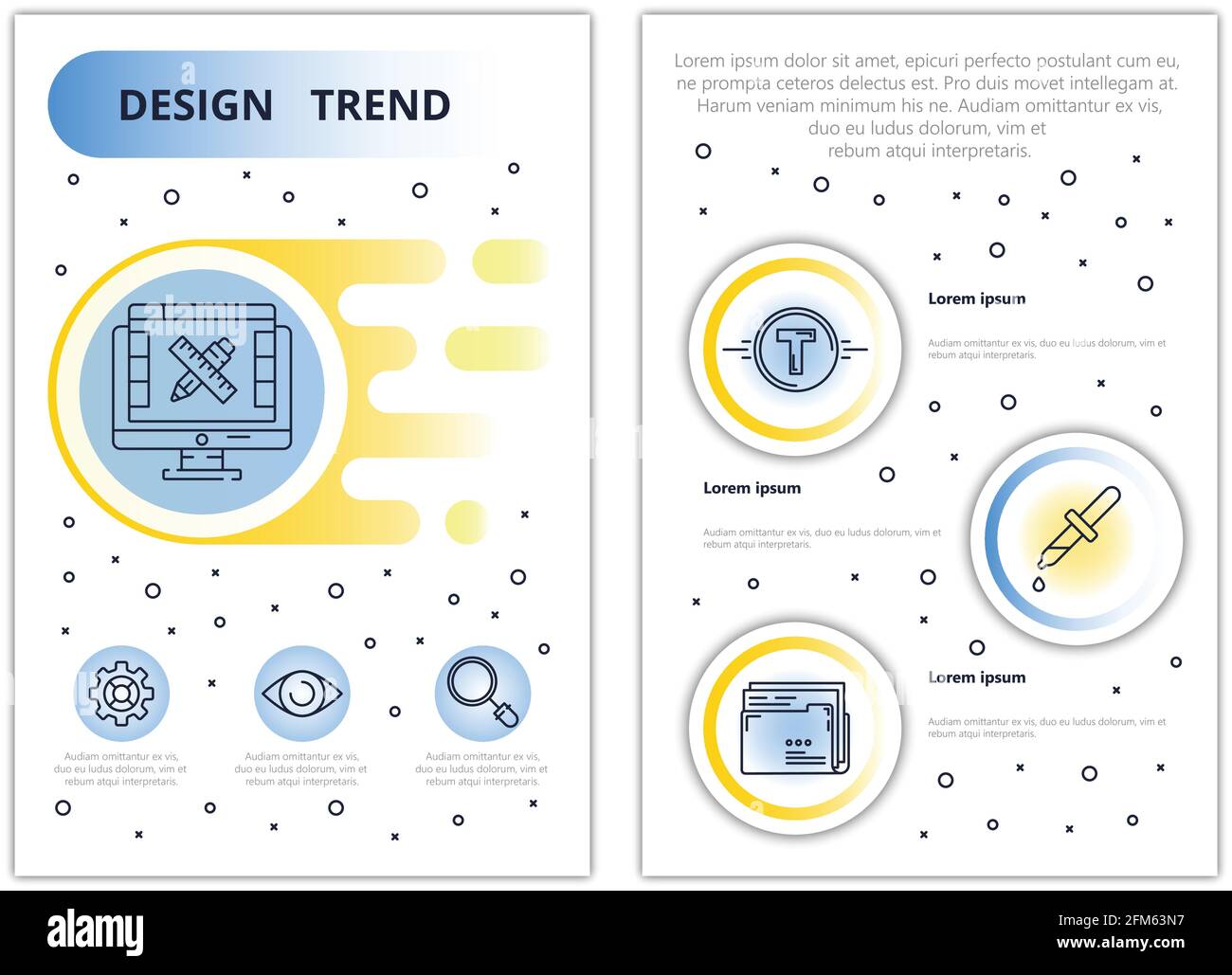 Vector line art design trend banner template Stock Vector Image & Art ...