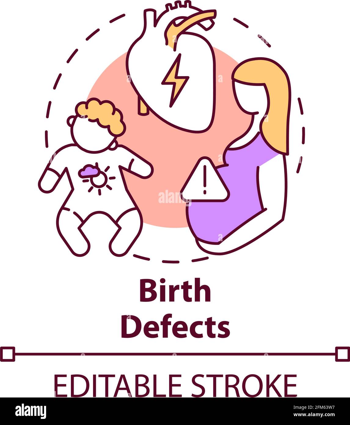 Birth defects concept icon Stock Vector Image & Art - Alamy