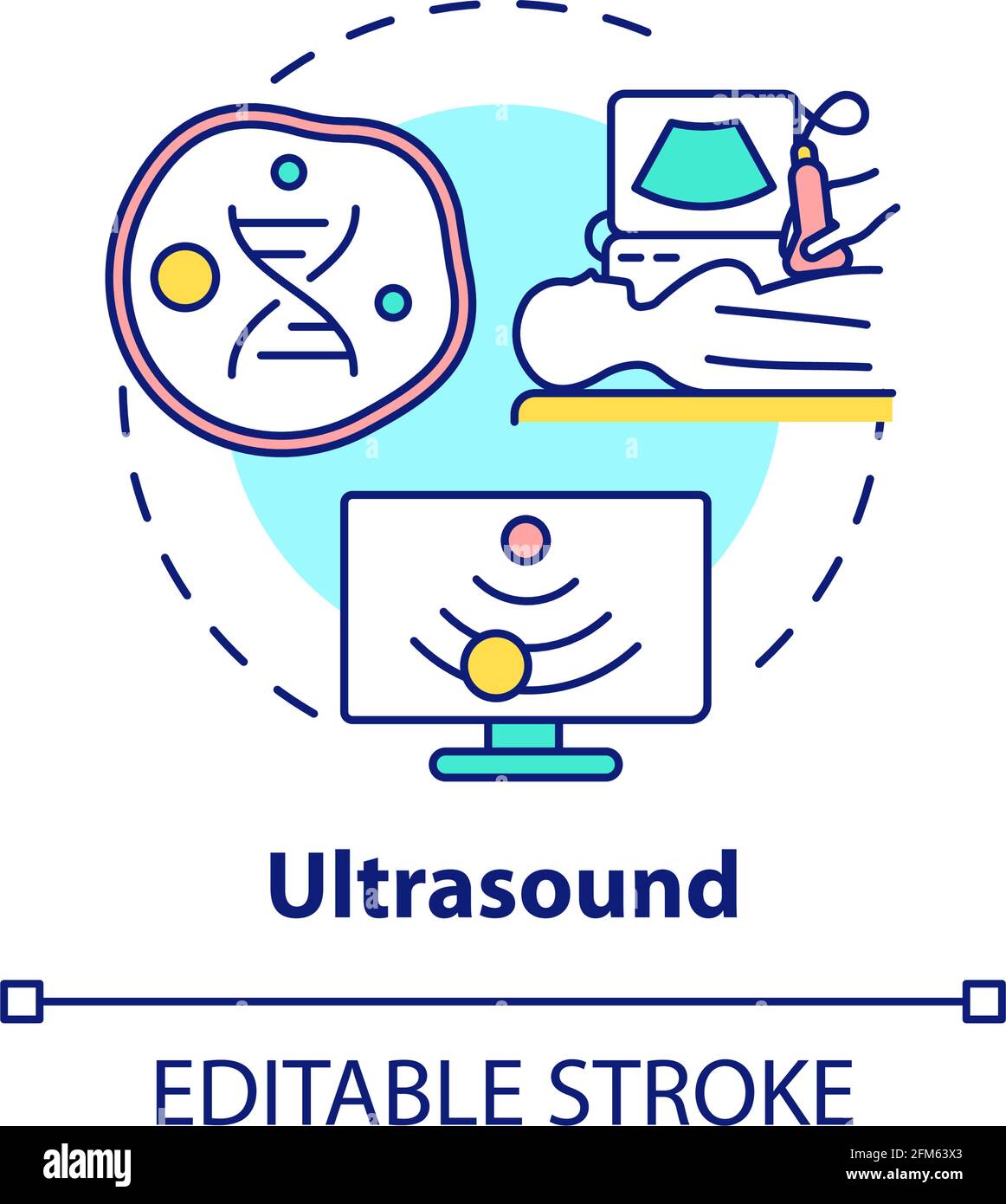 Ultrasound concept icon Stock Vector Image & Art - Alamy