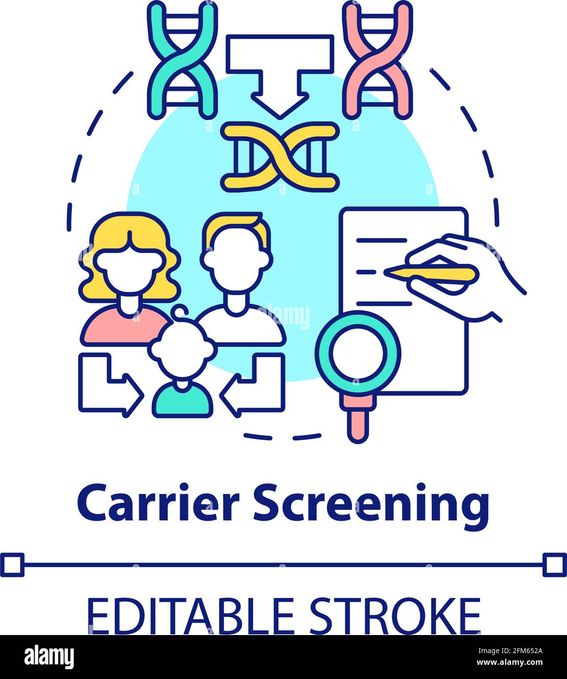 Carrier screening concept icon Stock Vector Image & Art - Alamy