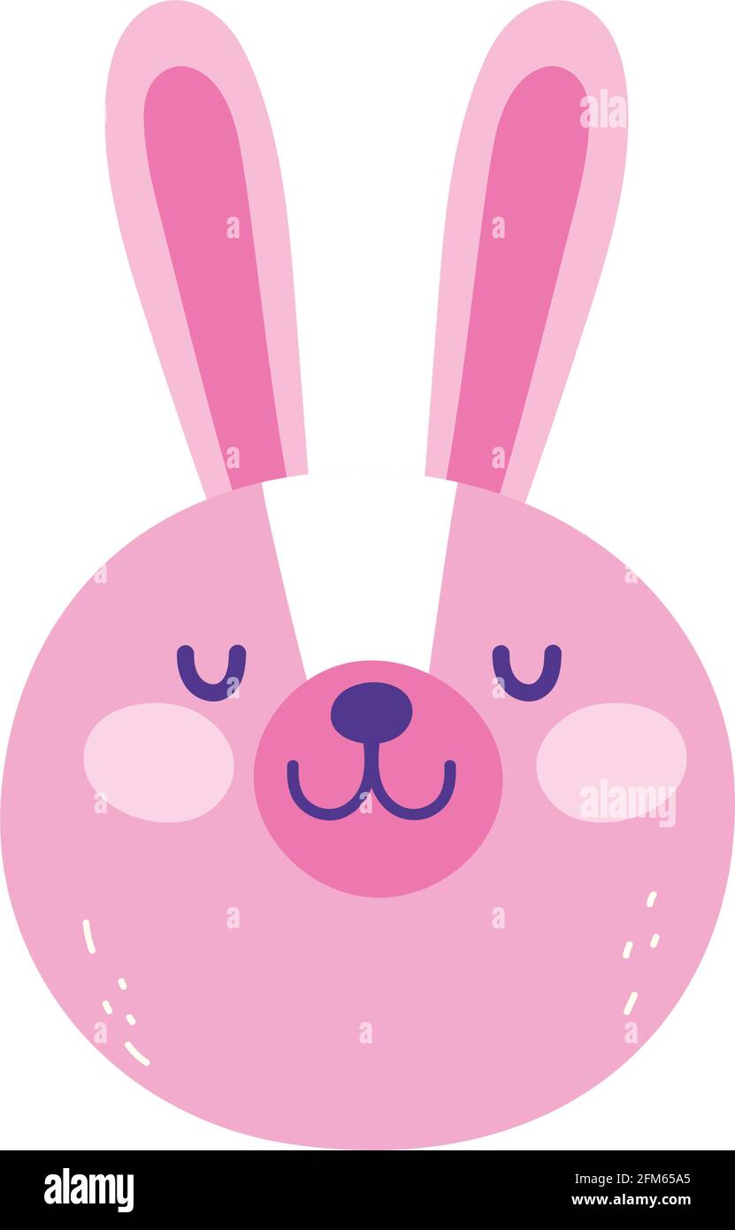 cute bunny face cartoon isolated Stock Vector Image & Art - Alamy