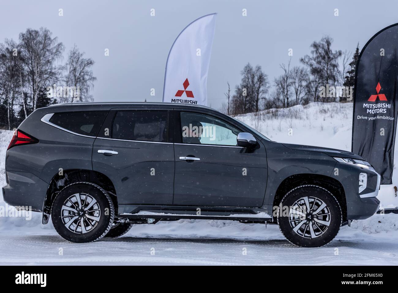 Moscow, Russia - February 17, 2021: All new Mitsubishi Pajero Sport ...