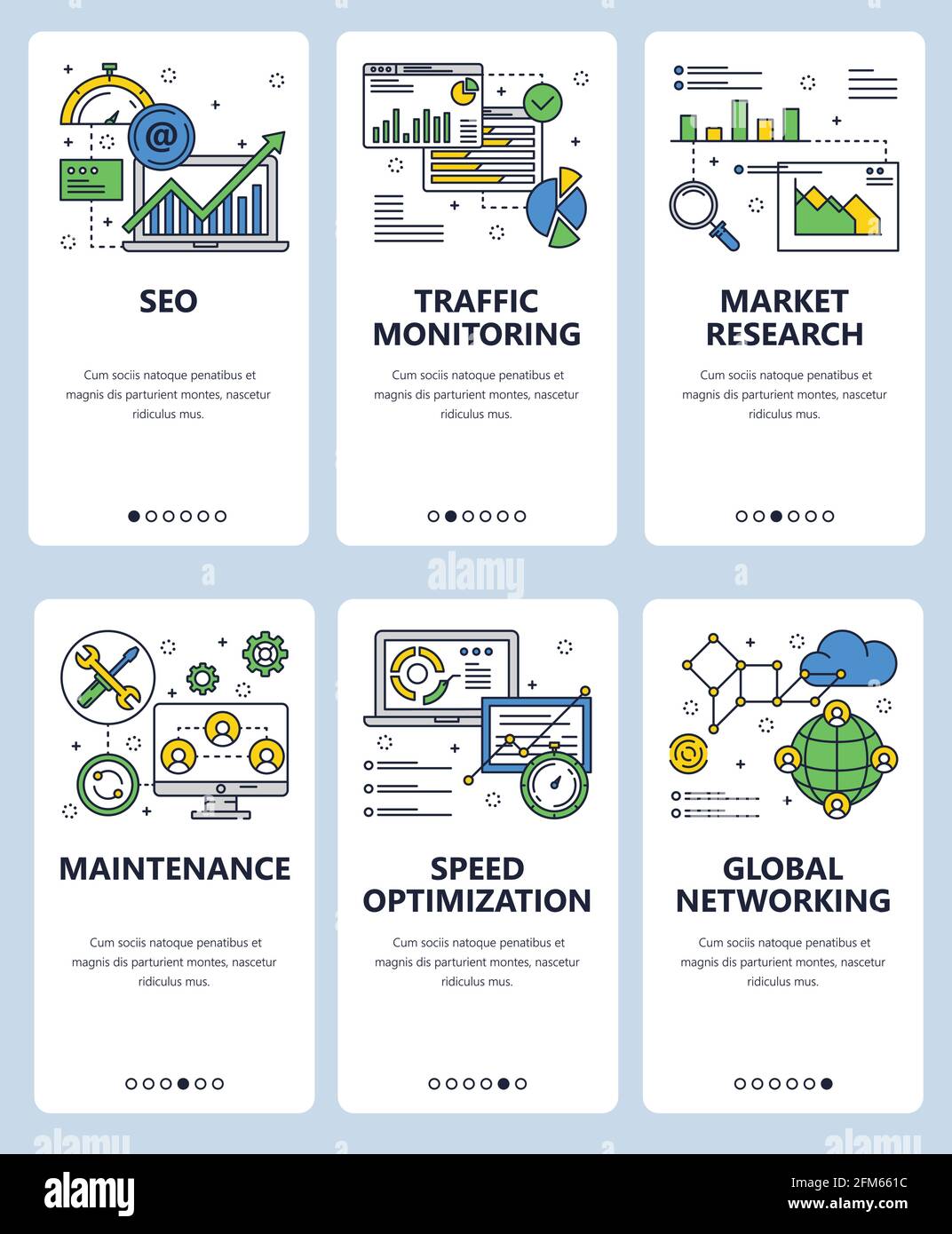 Seo optimization line art Stock Vector Images - Alamy