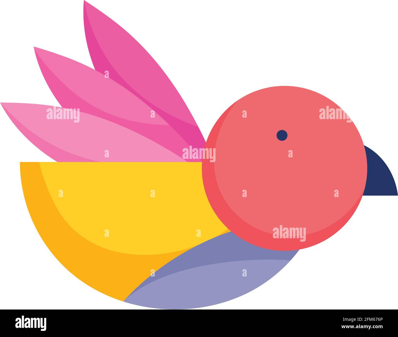 flying bird cartoon isolated icon Stock Vector Image & Art - Alamy