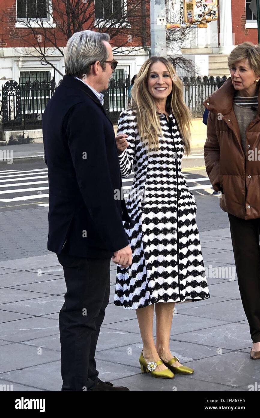New York - NY - Sarah Jessica Parker and Matthew Broderick Film Interview Segment Washington ...