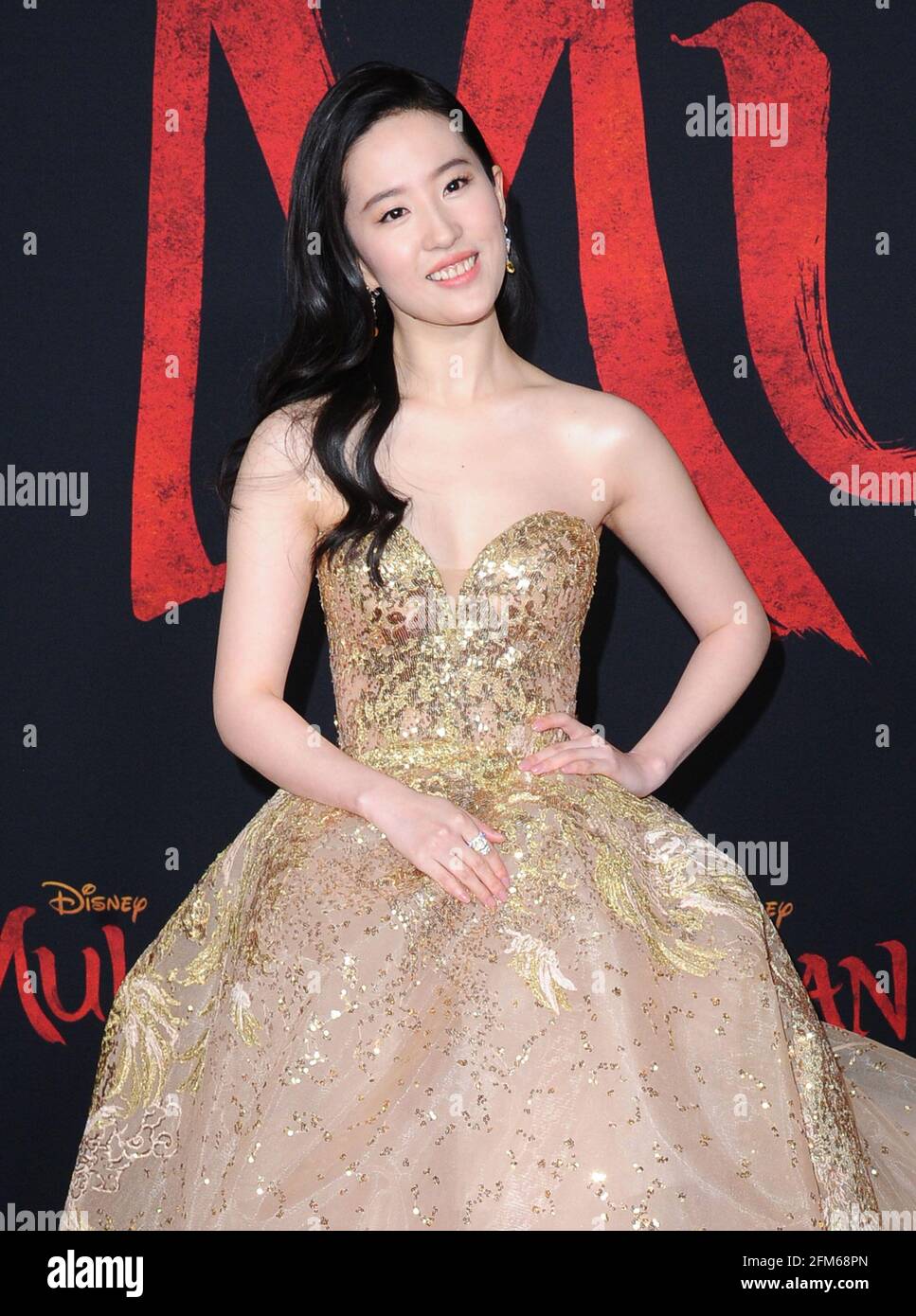 Los Angeles - CA - 03/09/2020 Mulan Los Angeles Premiere -PICTURED: Yifei Liu Sara De Boer -SDL ...