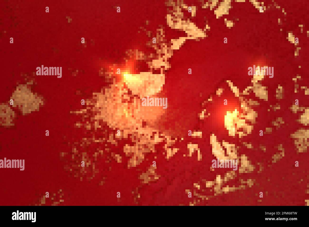 Ruby red and gold pattern with texture of marble and sparkles. Abstract ...