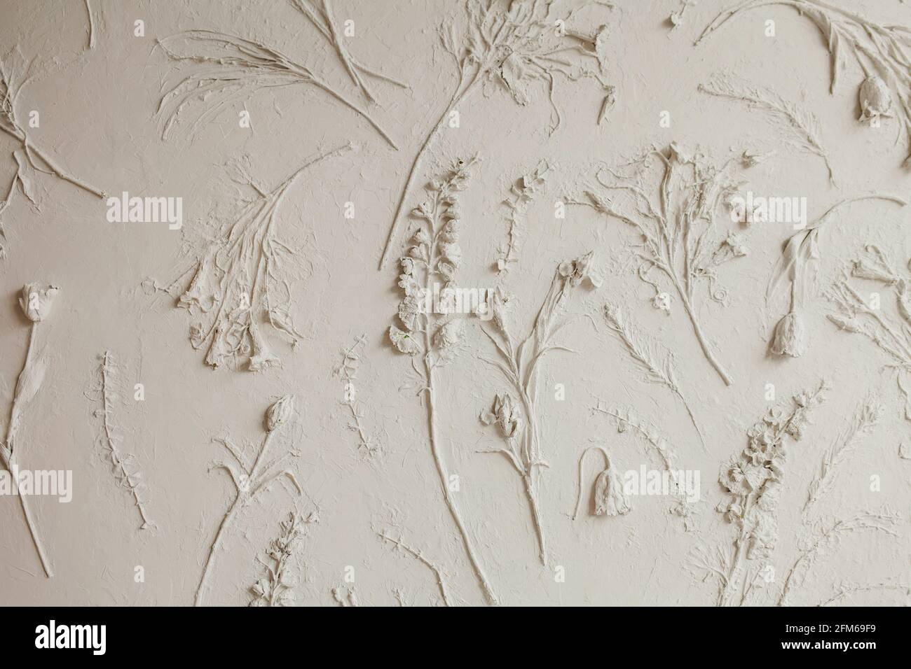 wall relief of flowers for the interior. handmade work. wallpaper ...