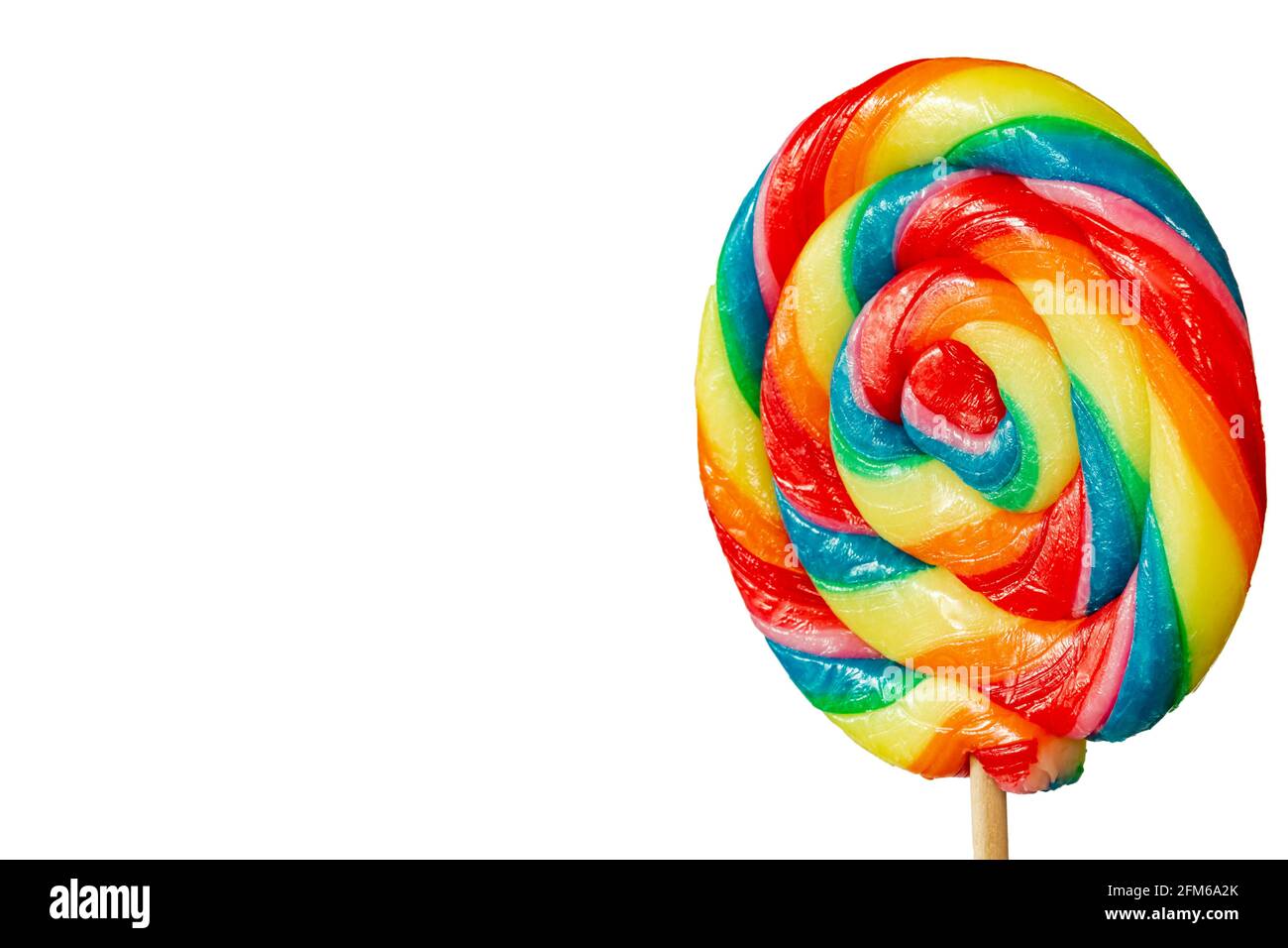 Super lolypop isolated on white Stock Photo - Alamy
