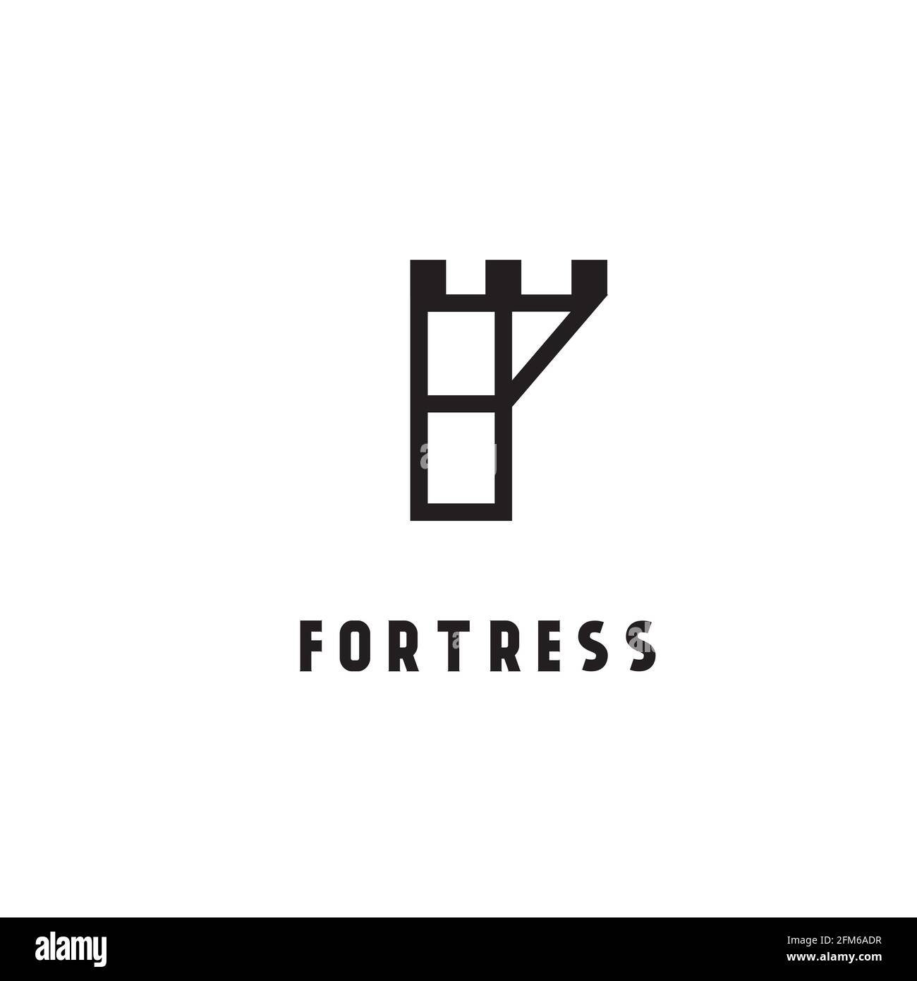 Fortress vector logo. Fortress icon. Vector design Stock Vector Image ...