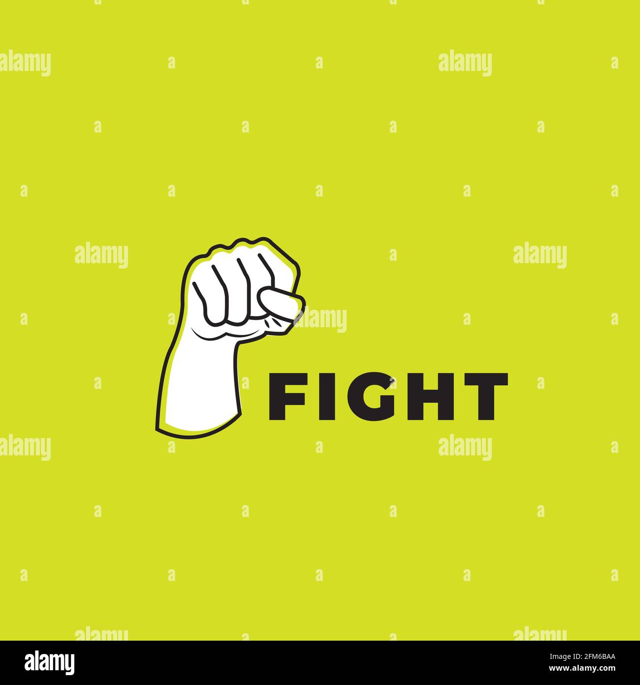 Fist vector logo. Fist emblem. Fist sign Stock Vector Image & Art - Alamy