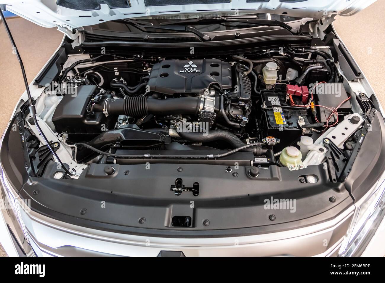 Moscow, Russia - February 17, 2021: All new Mitsubishi Pajero Sport ...