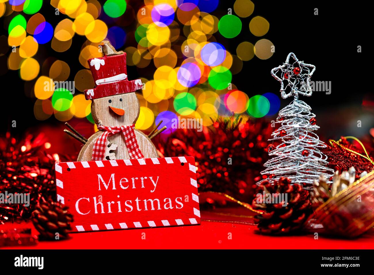 Christmas decoration, Christmas and New Year holidays background ...